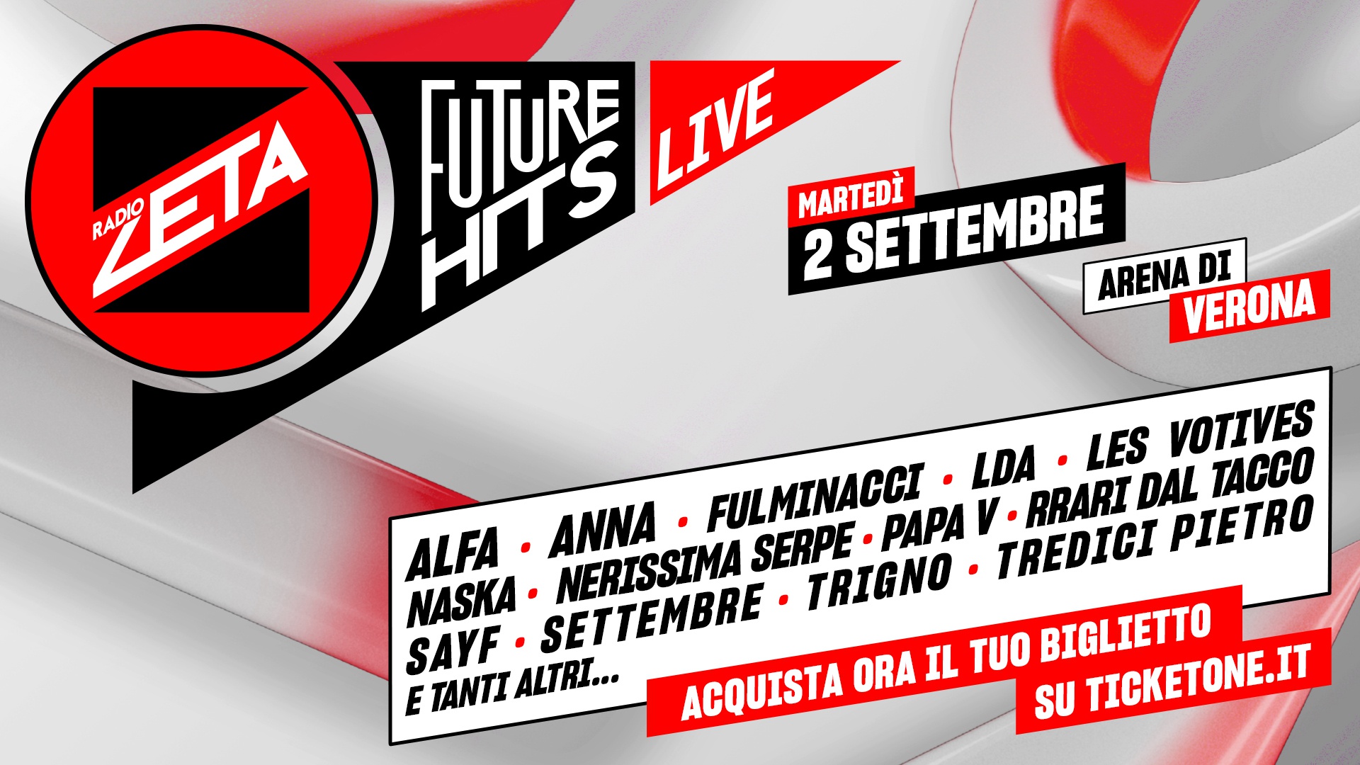 Future Hits Live di Radio Zeta: annunciati i primi artisti che il 2 ...