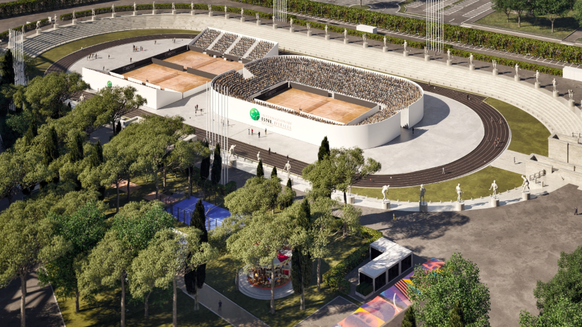 Tennis: agli Internazionali Bnl d' Italia tante novità al Foro Italico ...