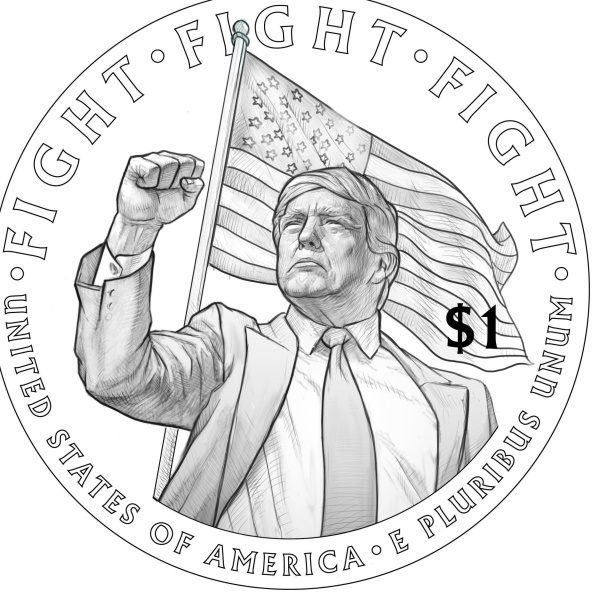 L’effige di Donald Trump su una moneta, il tycoon come gli imperatori ...