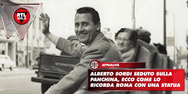 Alberto Sordi seduto sulla panchina, ecco come lo ricorda Roma con una ...