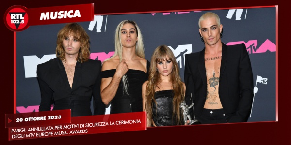 Annullati gli MTV Ema 2023 a Parigi: "Rischi per il conflitto in Medio ...