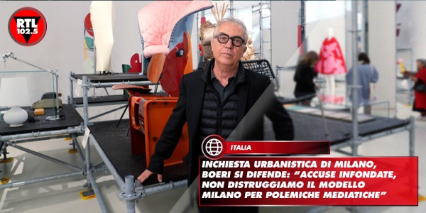 Inchiesta urbanistica di Milano, Boeri si difende: “Accuse infondate ...