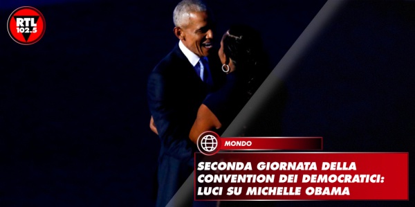Seconda giornata della convention dei democratici: luci su Michelle ...