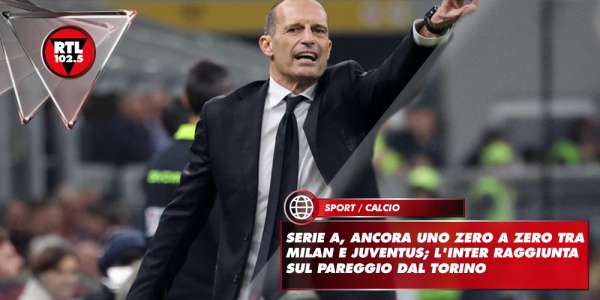 Serie A, ancora uno zero a zero tra Milan e Juventus; l'Inter raggiunta ...
