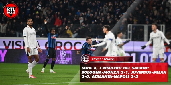 Serie A, Bologna-Monza 3-1, Juventus-Milan 2-0, Atalanta-Napoli 2-3 - RTL 102.5